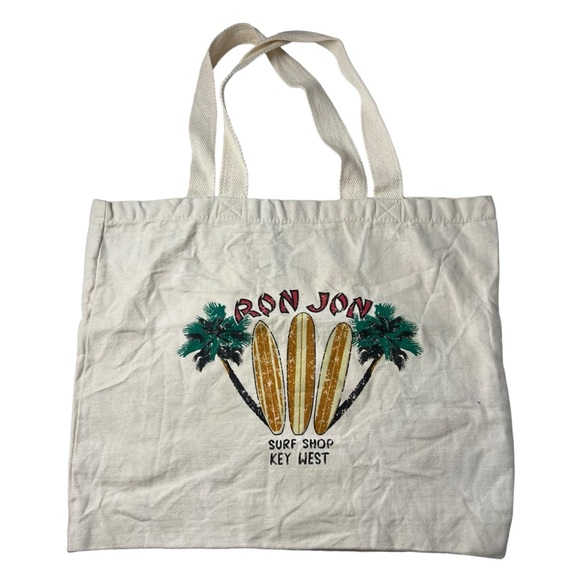 Ron Jon | Bags | Ron Jon Surf Shop Tote Bag Beige Large Bag Surfboards ...